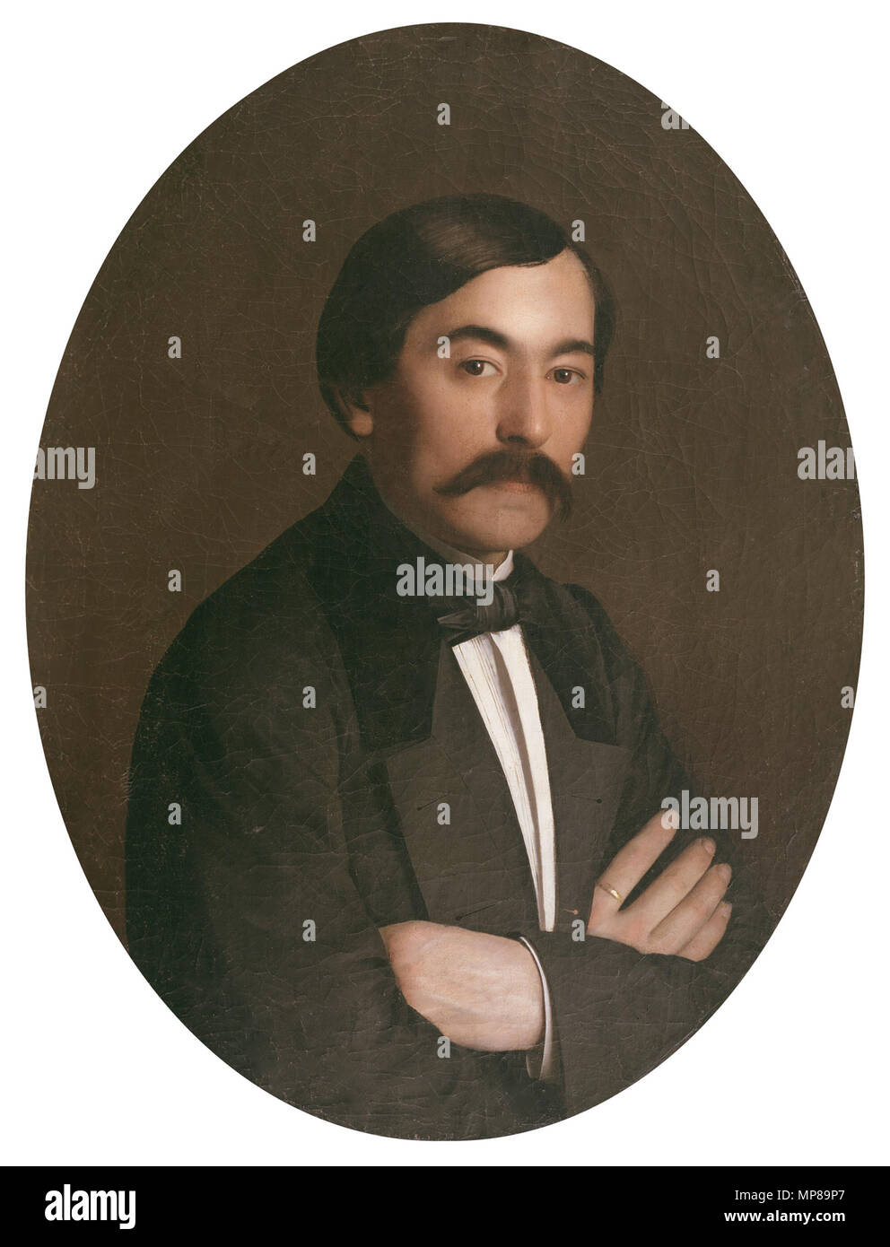 . Pierre G. T. Beauregard. Painted portrait as a young man by Richard ...