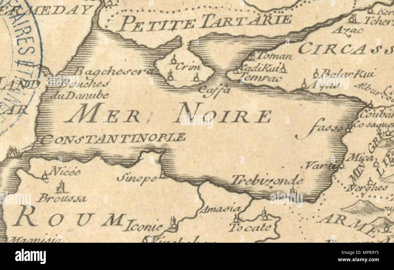 713 Jean-Baptiste Nolin. Carte du Capchac, partie du royaume de Gete ...