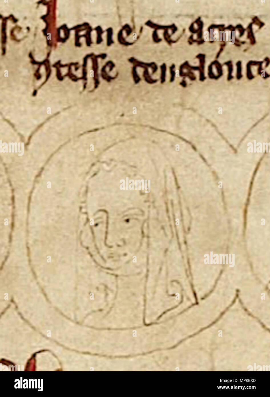 . English: English princess Joan of Acre on the family tree . 9 June ...