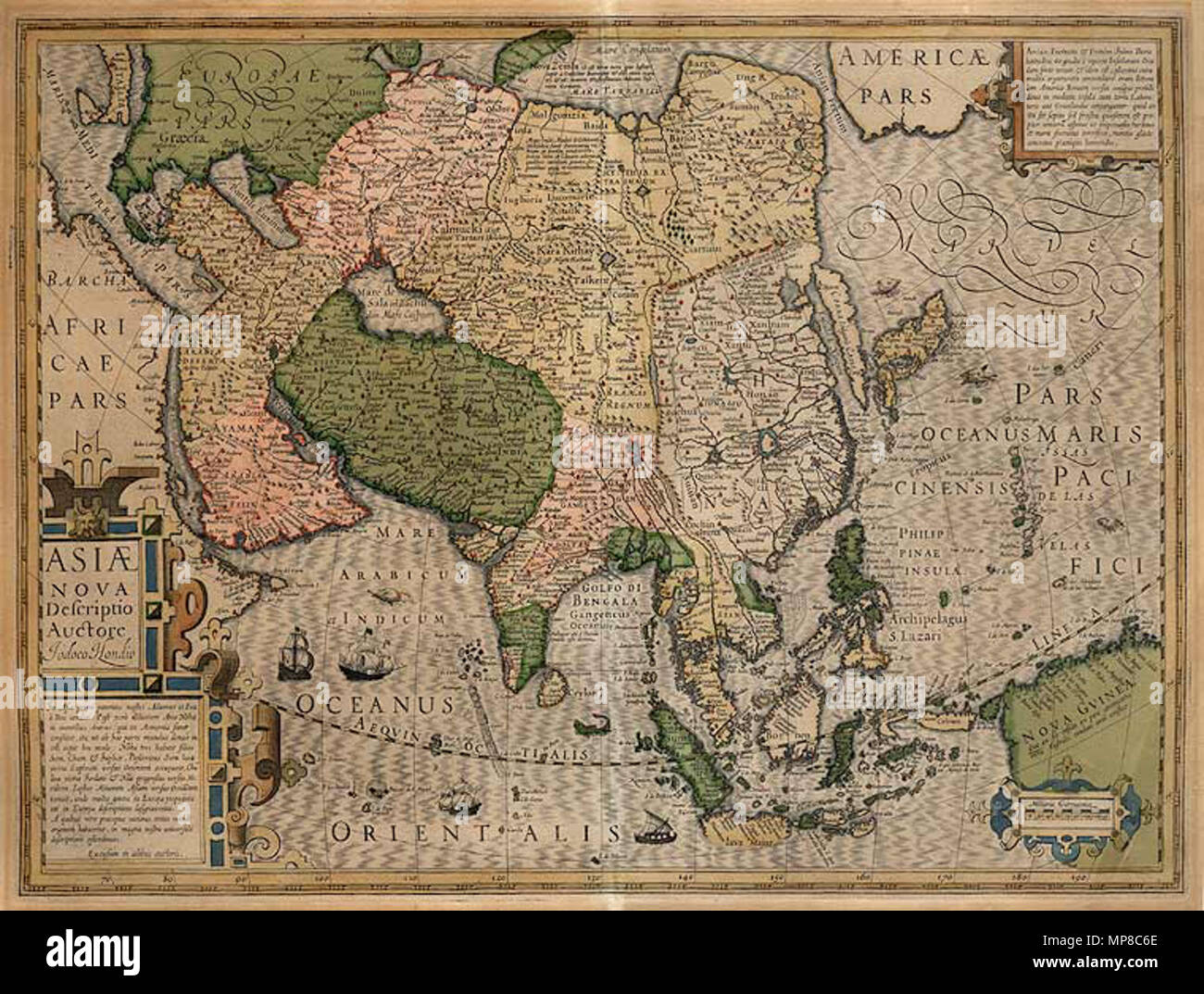 Hondius map hi-res stock photography and images - Alamy