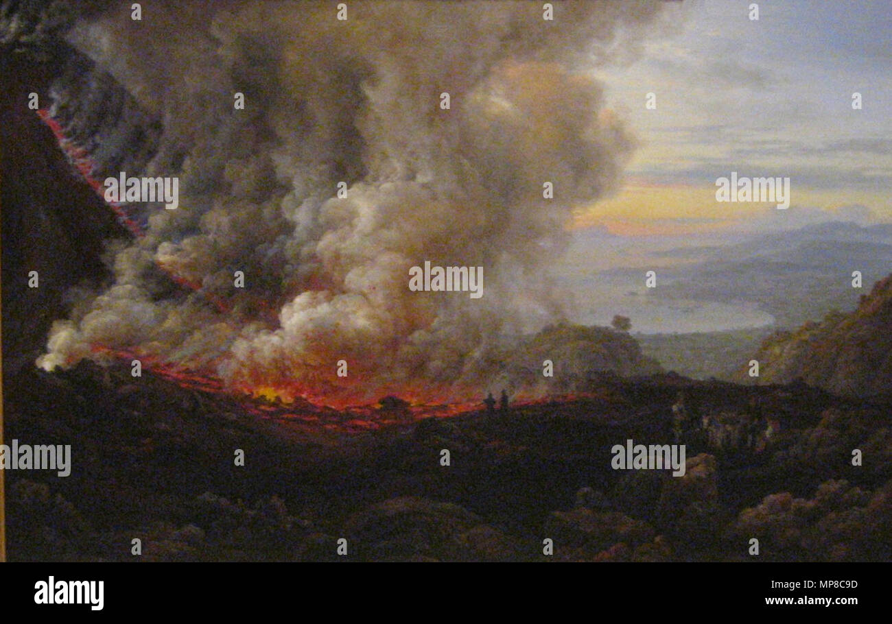 The Eruption of Vesuvius. English: The Eruption of Vesuvius, oil on ...