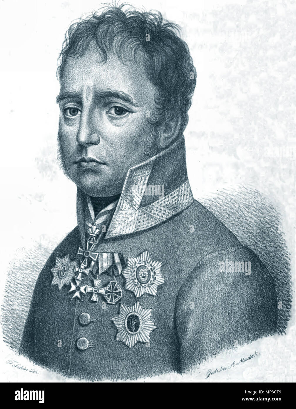 . Deutsch: Johann Freiherr von Prochaska um 1810 . um 1810, Buch 1828 ...