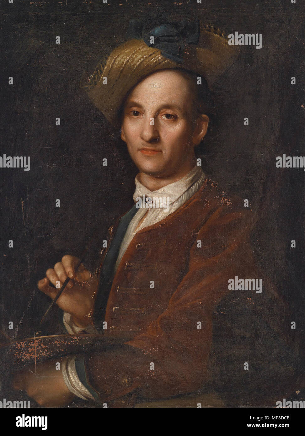 . English: Portrait of David Hoyer (1667-1720), German painter Deutsch ...