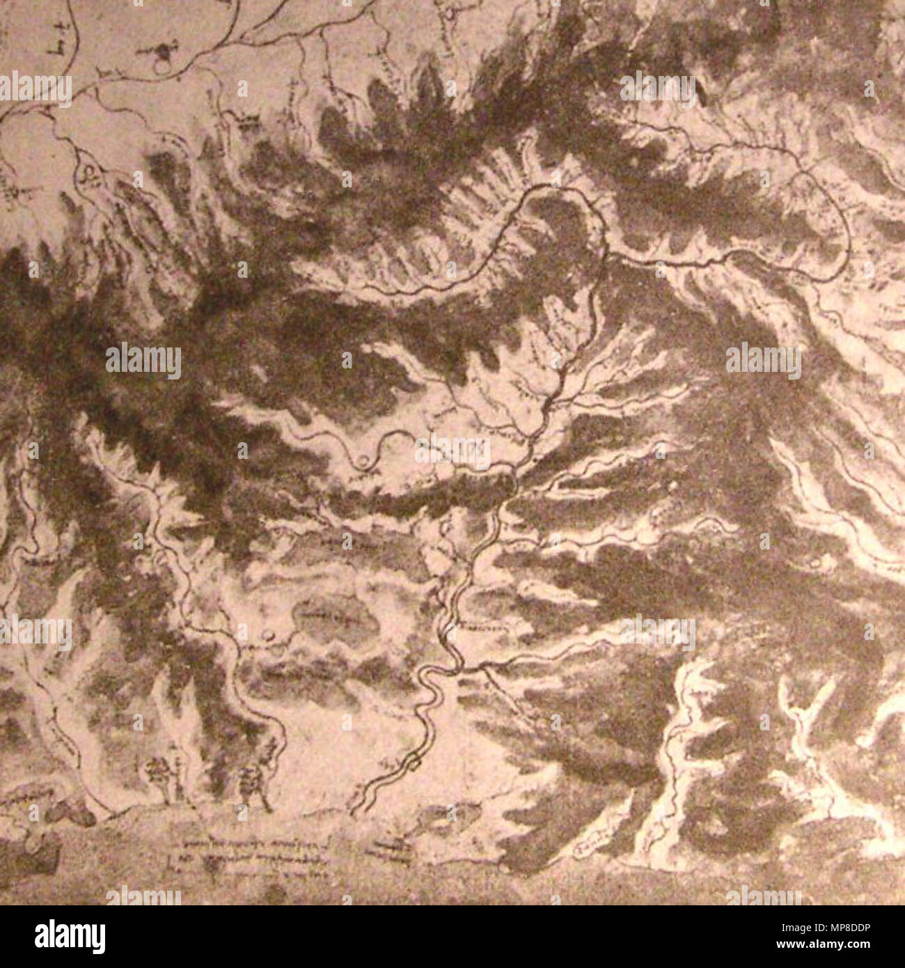 KONICA MINOLTA DIGITAL CAMERA 804 Leonardo topographical map Stock ...