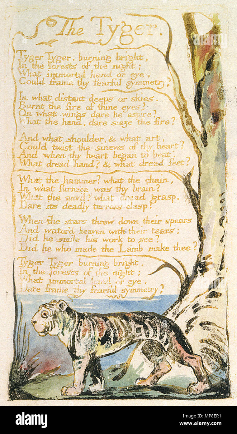 William blake tyger hi-res stock photography and images - Alamy