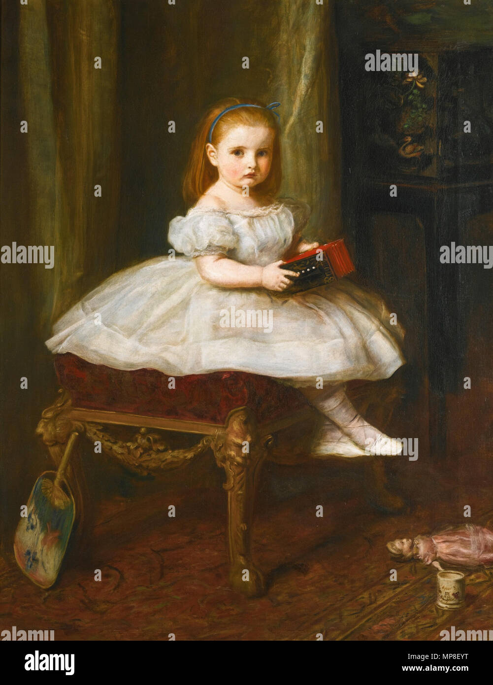 Portrait of Miss Davison 1866. 732 John Everett Millais Miss Davison ...