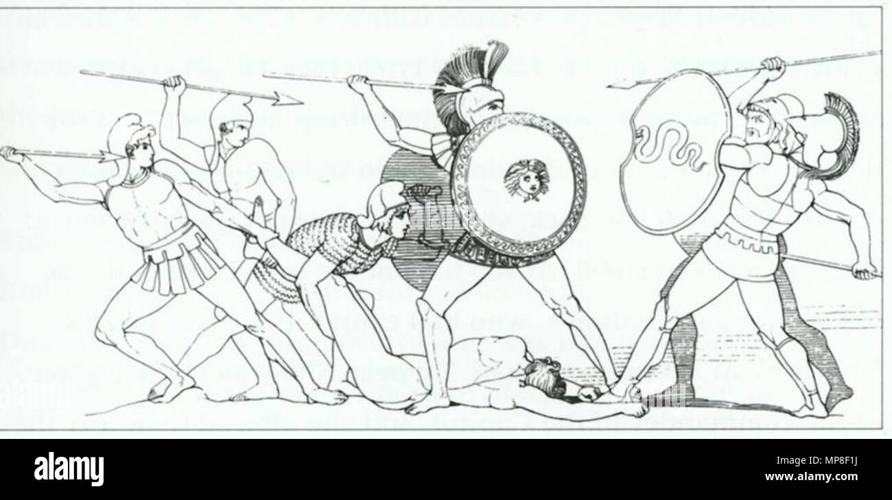 The Fight for the Body of Patroclus 1793. 732 John Flaxman - The Fight ...