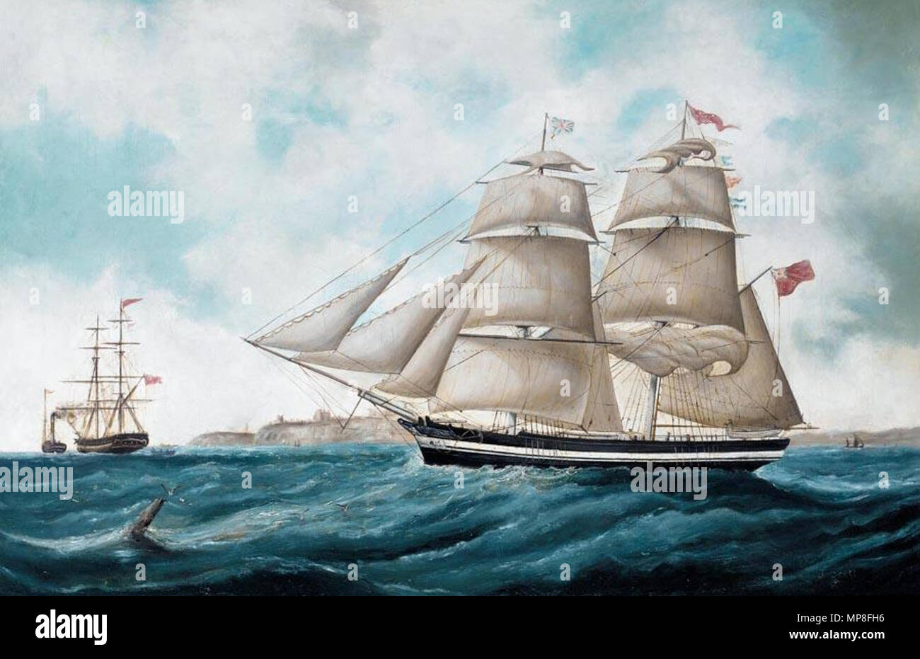 734 John Scott - The „Snow Mary Ann“ calling for a pilot in two ...