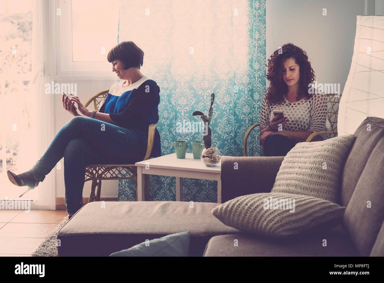 Women Smile At Each Other High Resolution Stock Photography and Images ...