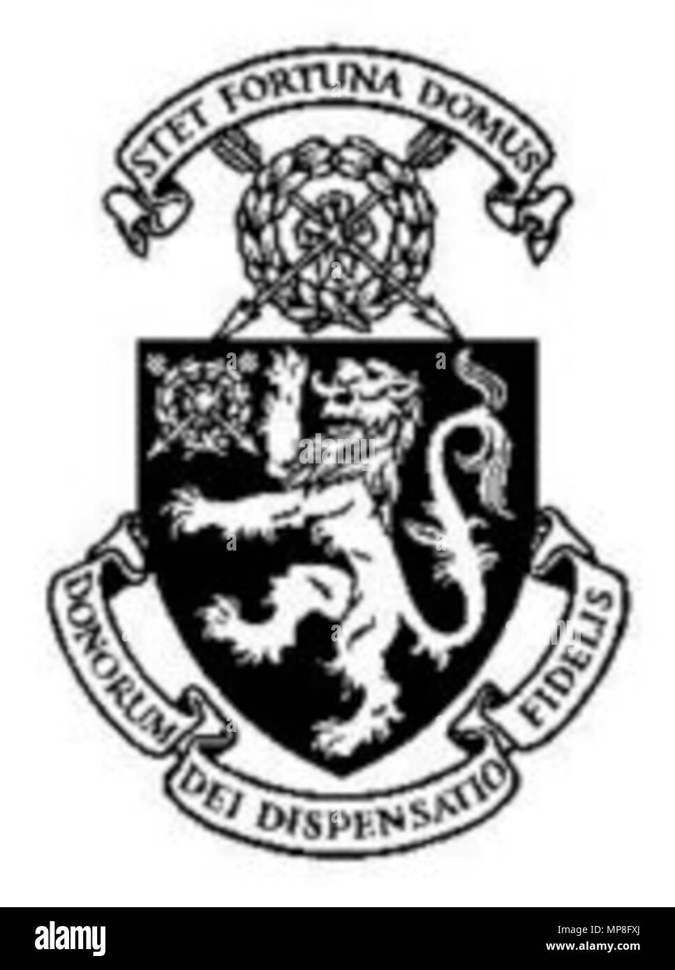 . School Crest . 1800. Harrow School 736 Johnlyoncrest Stock Photo - Alamy