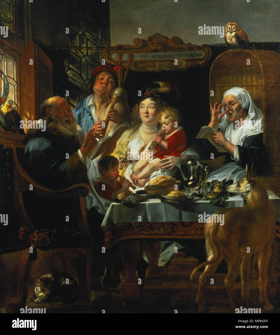 Nederlands: Zo de ouden zongen, zo piepen de jongen . As the Old Sing ...