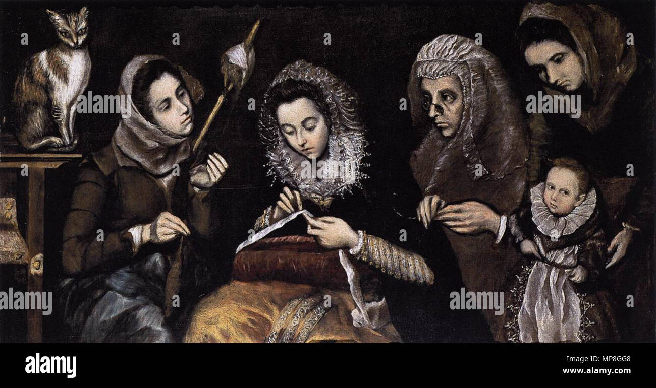 The Family of El Greco. Español: La obra representa a la familia del ...