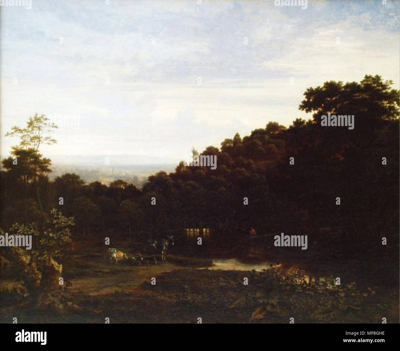 Nederlands: Landschap met veestuk. English: A landscape with cattle ...