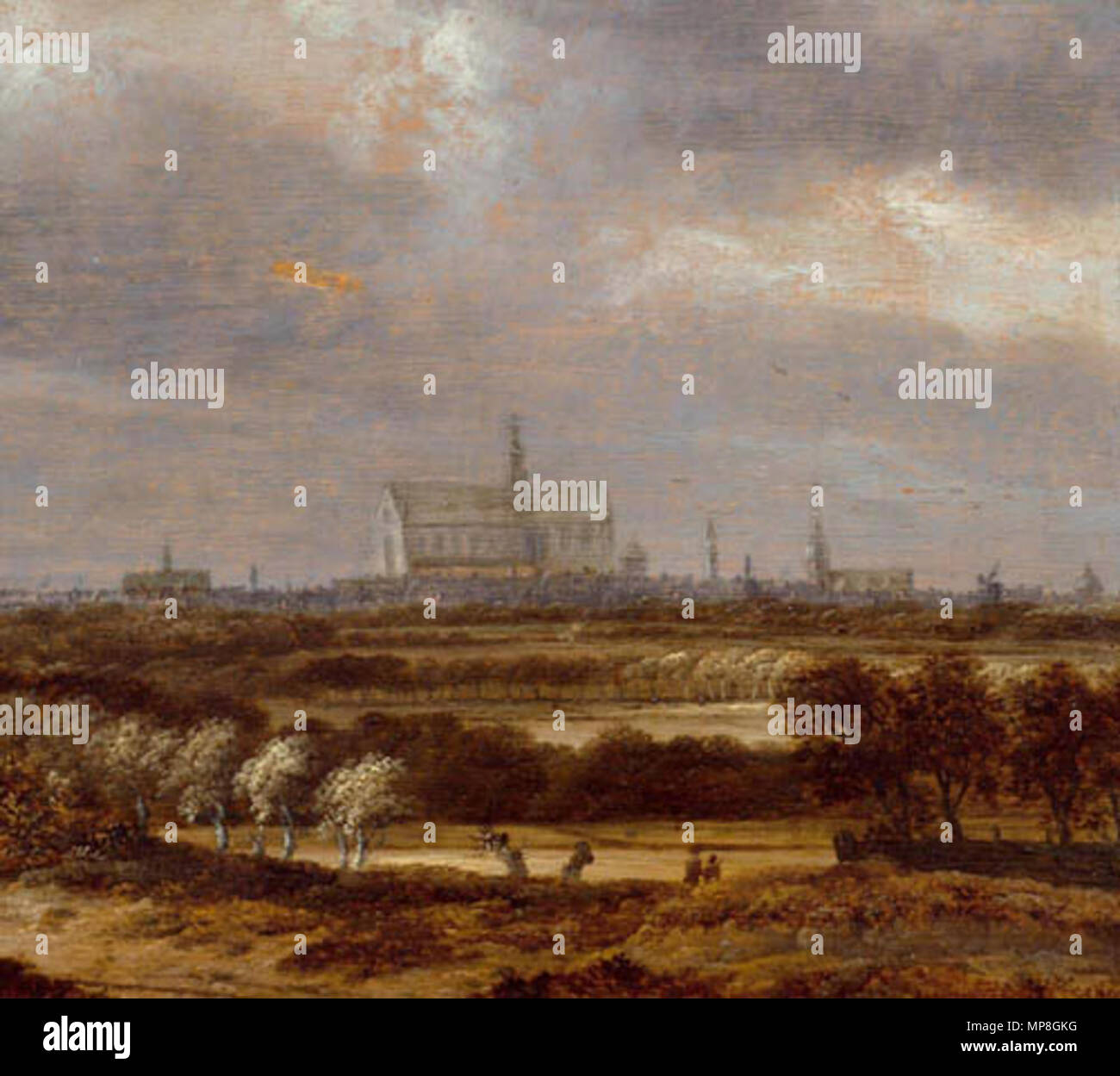 Landscape, View to the St. Bavo Church . 705 Jan Vermeer van Haarlem II ...