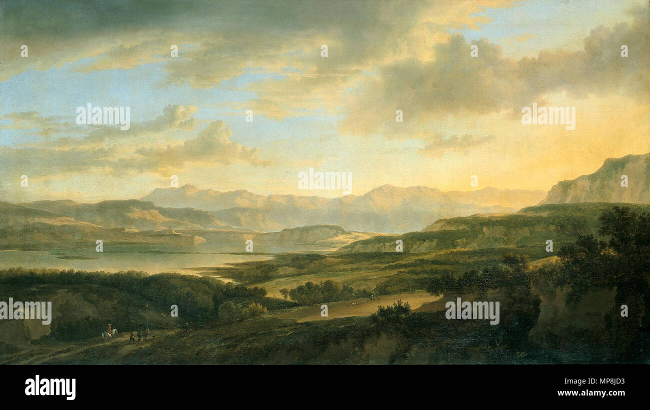 Lake Zurich. circa 1660-1662 (1644-1685). 698 Jan Hackert - landscape ...