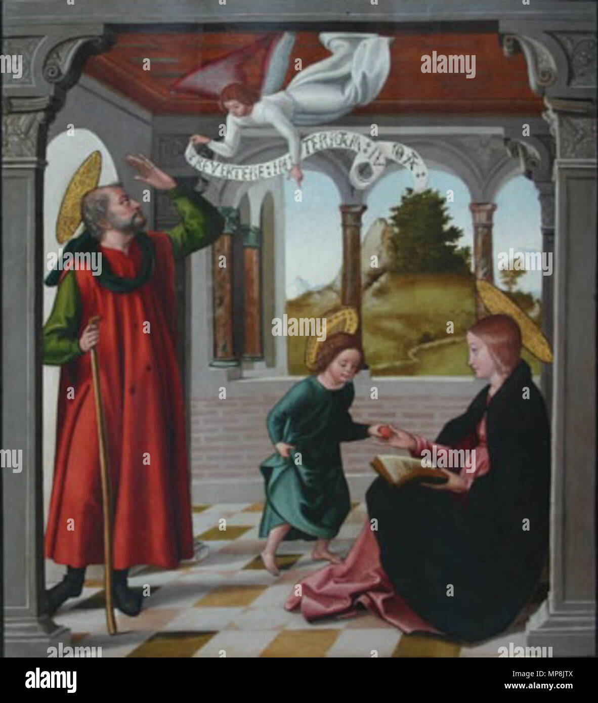 747 Juan de borgoña-aparicion del angel-cuenca Stock Photo - Alamy