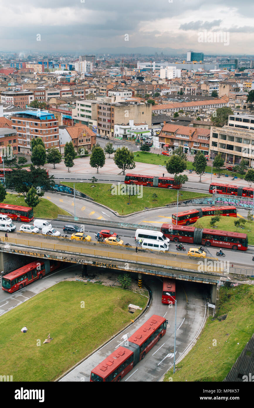 aerial view of early morning rush hour traffic featuring numerous taxis ...