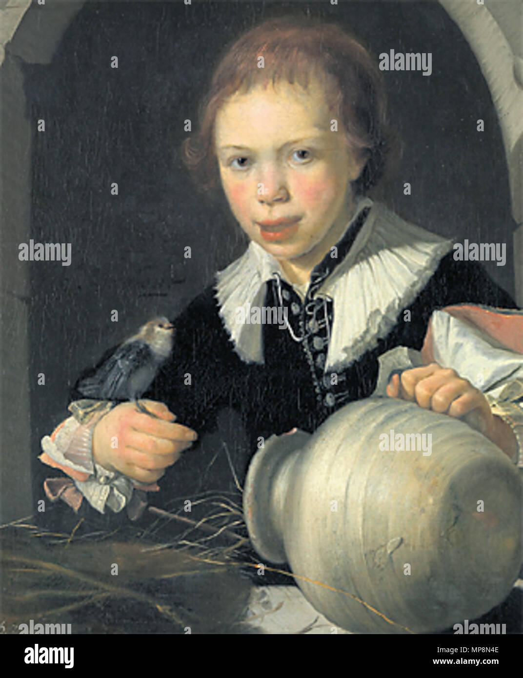 The Boy with the Bird 17th century. 757 Karel Slabbaert - Der Knabe mit ...
