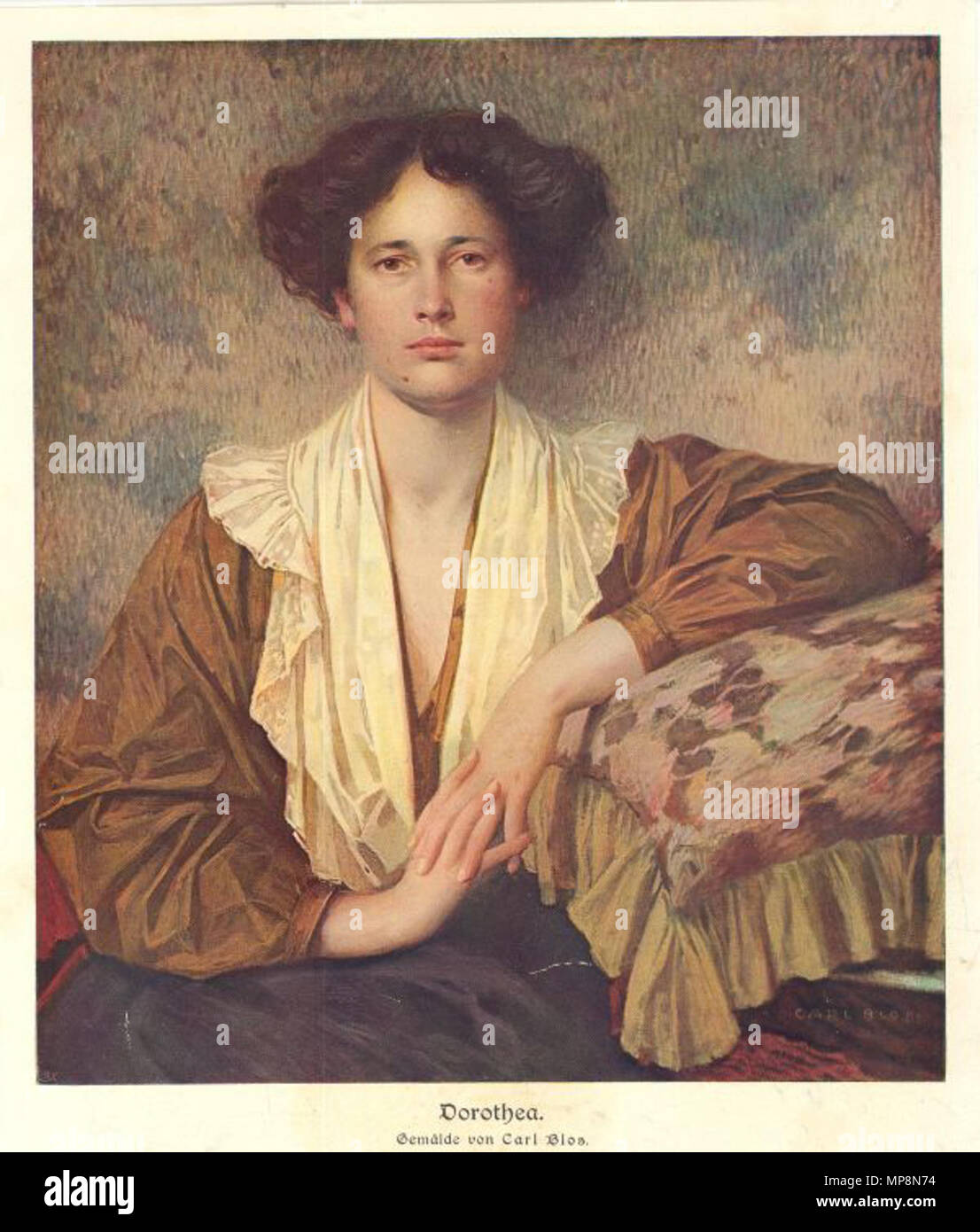 German: Dorothea circa 1911. 758 Karl Blos Dorothea (Druck 1911 Stock ...