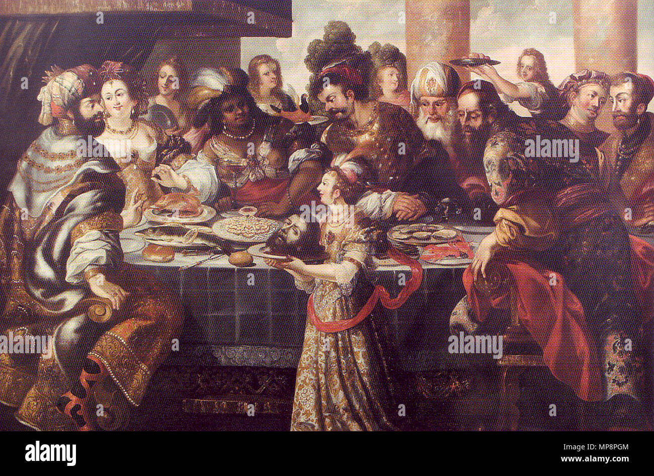 The Feast of Herod circa 1660. 763 Kessler Gastmahl des Herodes Stock ...