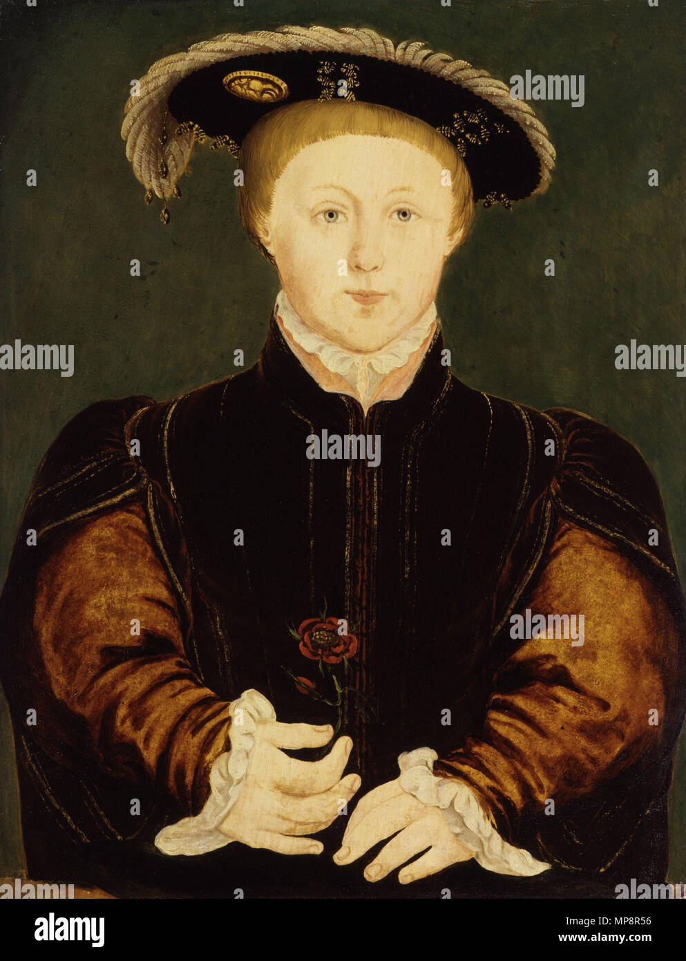 King Edward VI circa 1542. 765 King Edward VI by Hans Holbein the ...