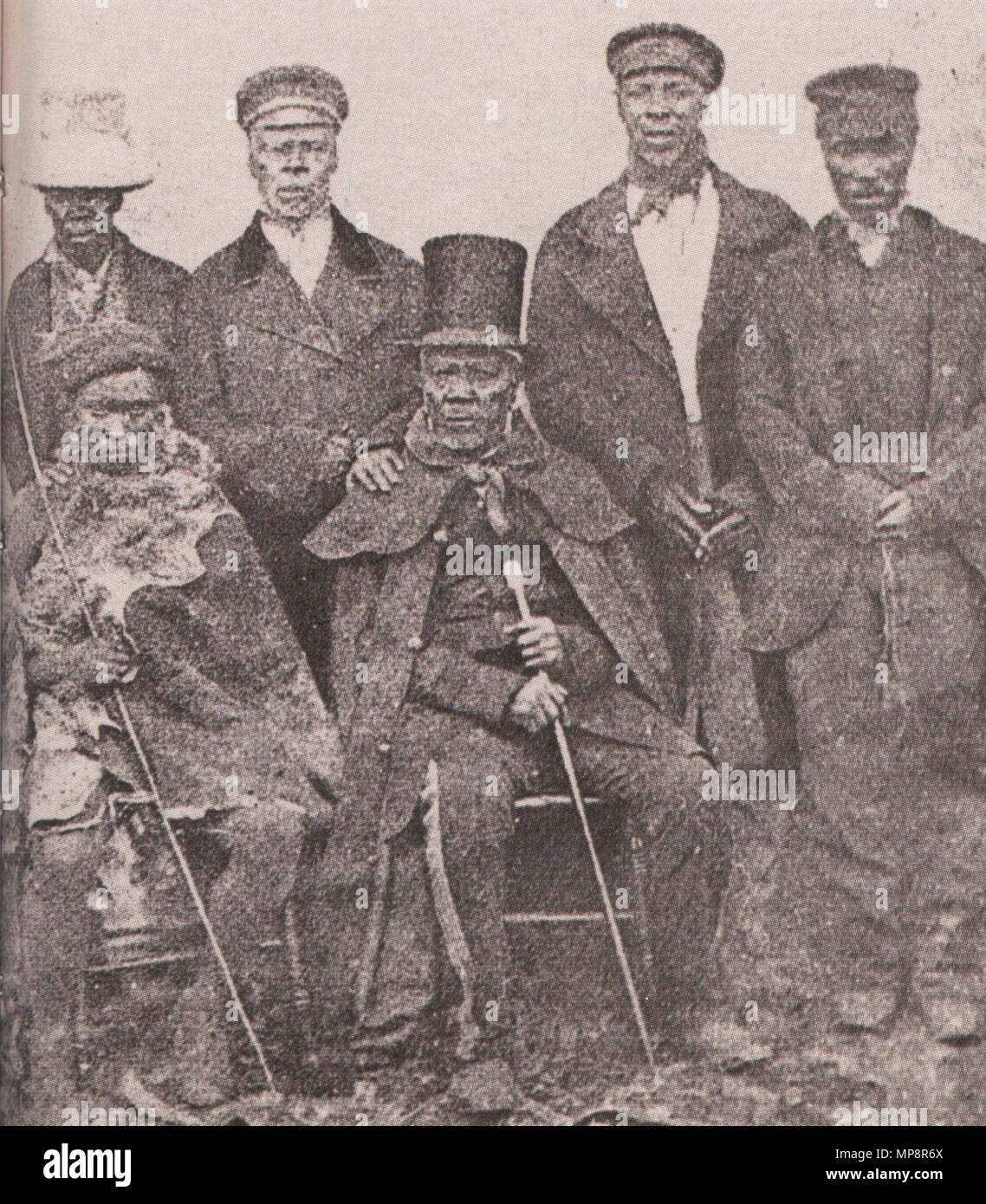. King Moshoeshoe or Moshesh of the Basotho people of Lesotho. Photo ...