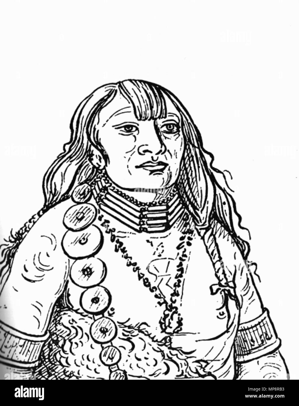 English: Dohasan, chief of the Kiowas portrayed by George Catlin in ...