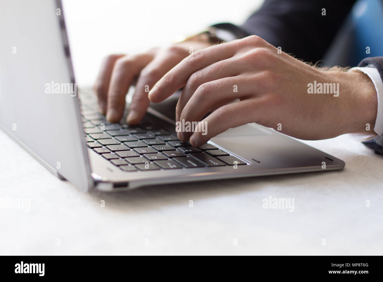 Typing technology laptop hi-res stock photography and images - Alamy