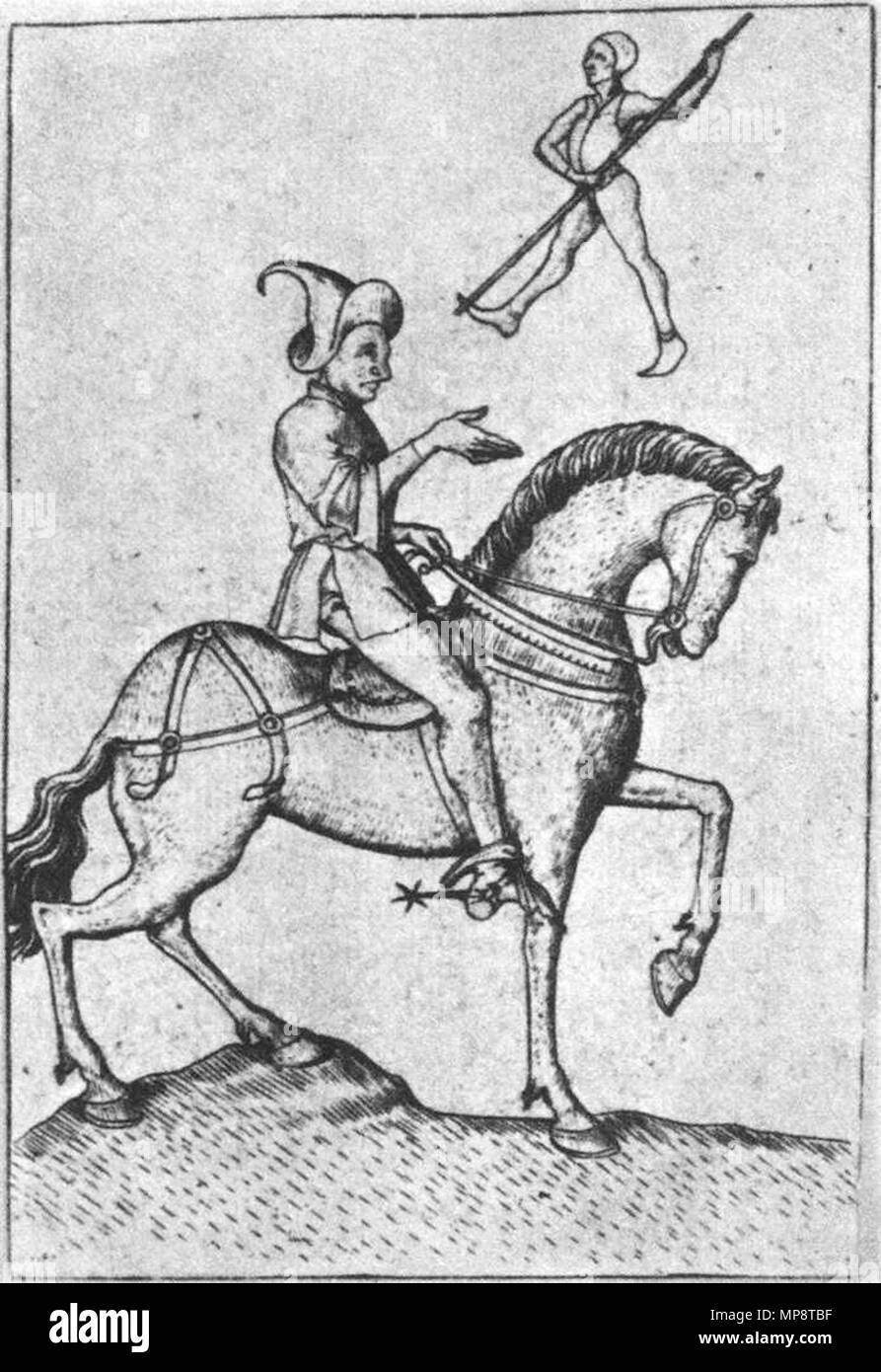 English: Knight Playing Card circa 1450. 771 Knight Playing Card Stock ...