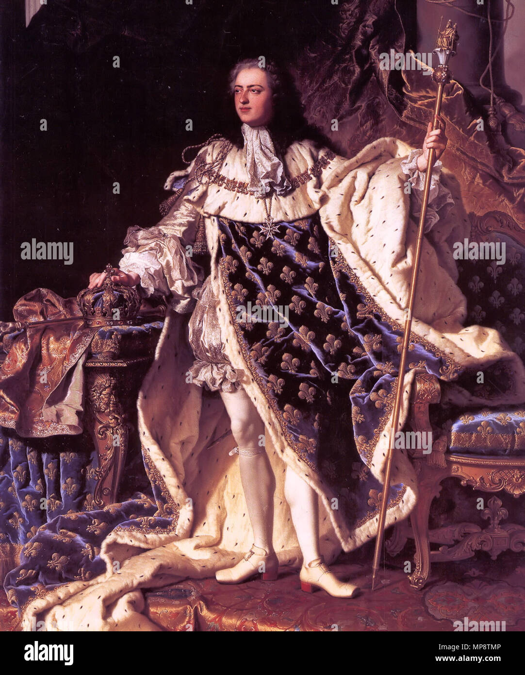 Portrait of Louis XV of France (1710–1774) 1730. 772 Koning Louis XV ...