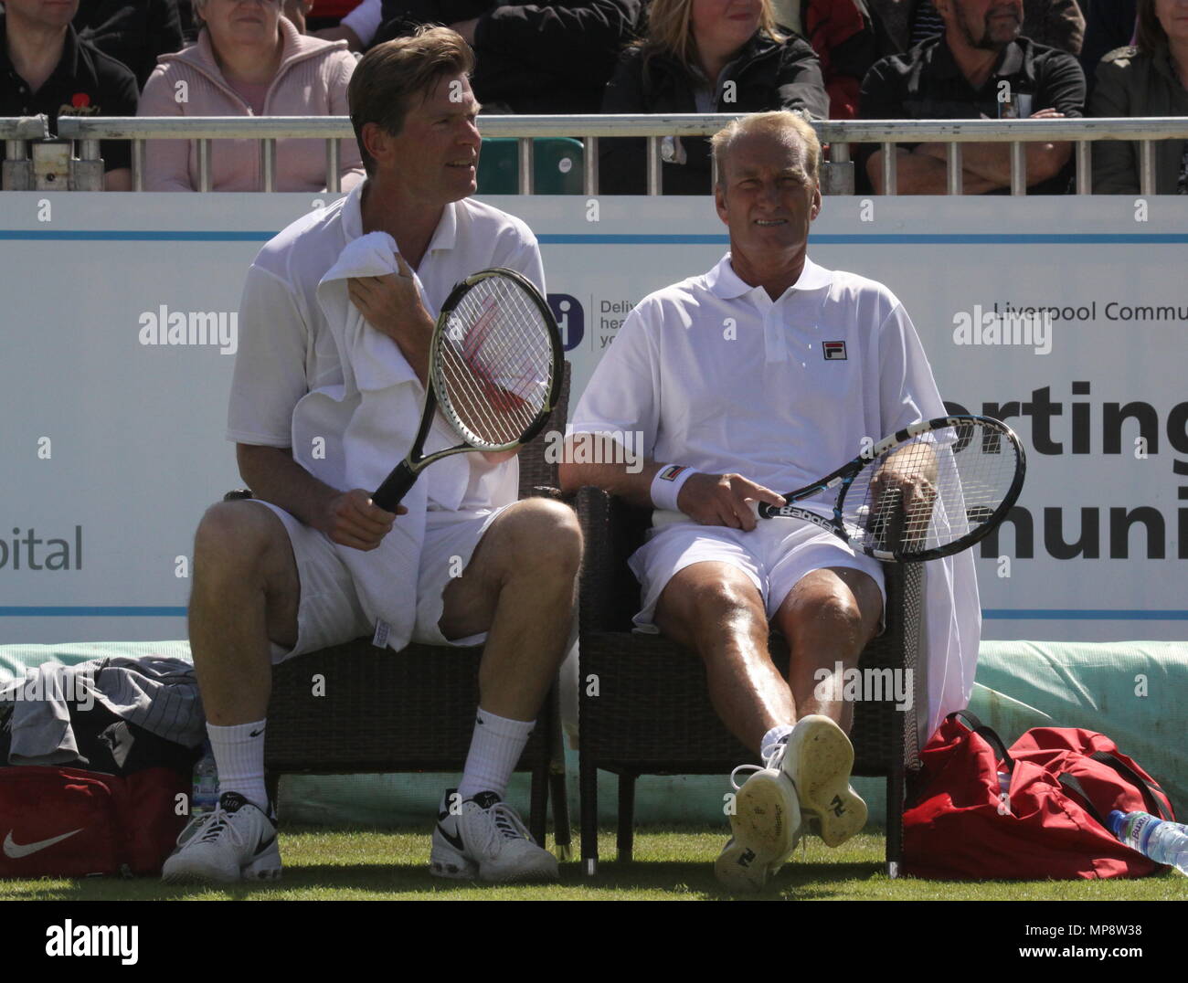 peter-fleming and peter Mcnamara play at Liverpool Tennis Tournament ...