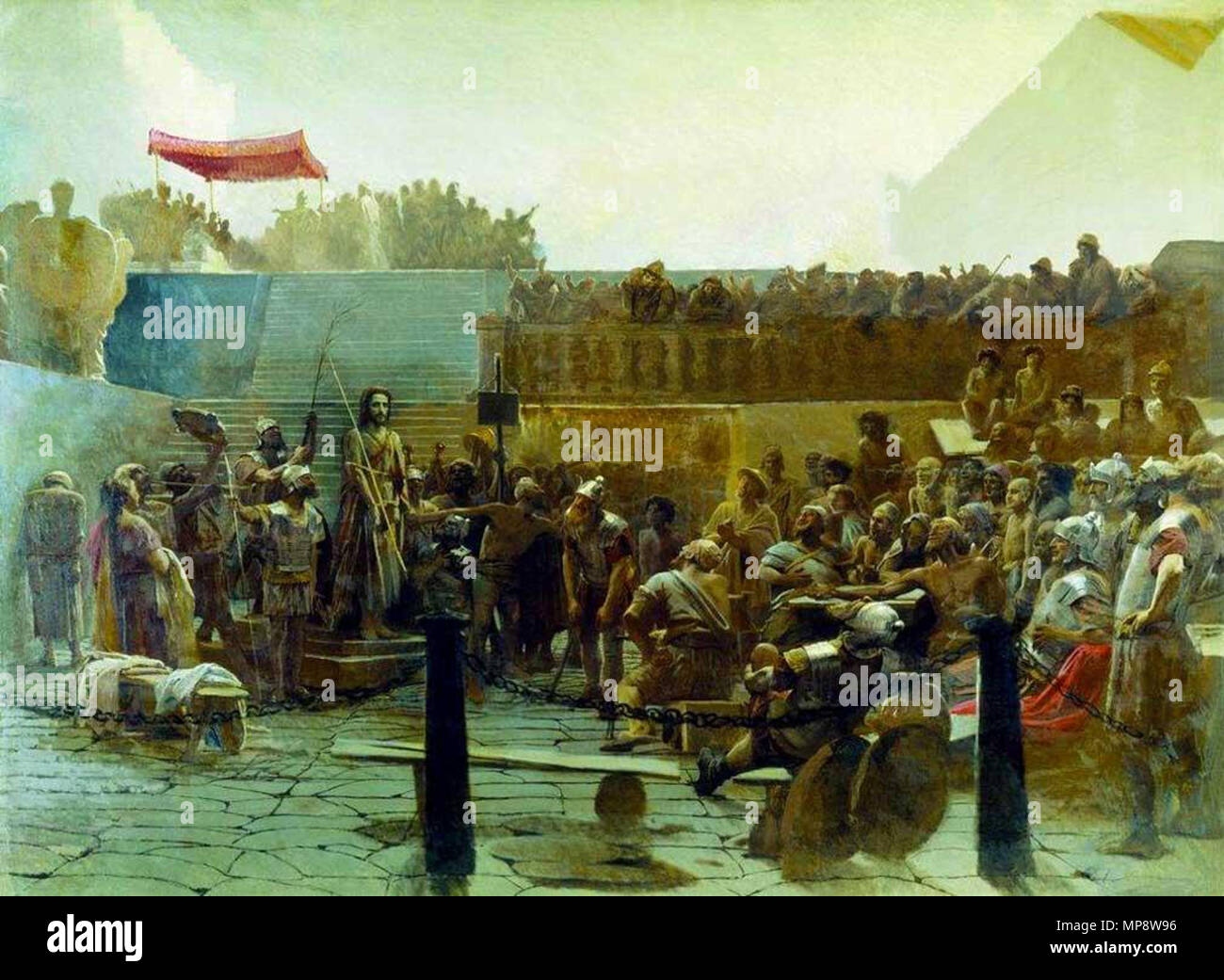 . English: Mocking Christ (painting by Ivan Kramskoi) Русский: Хохот ...