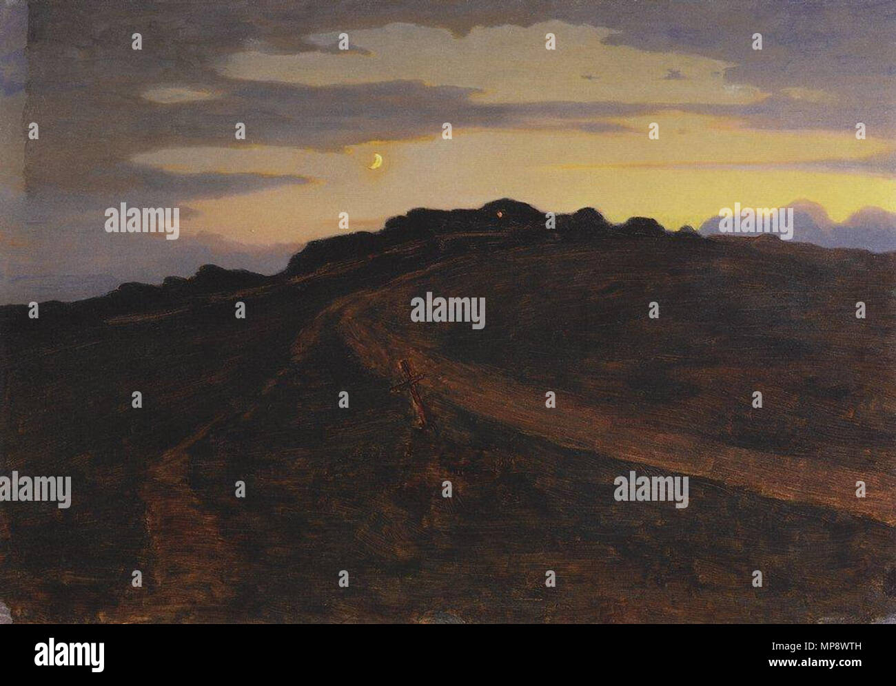 . English: Twilight (painting by Arkhip Kuindzhi, 1890-1895) Русский ...