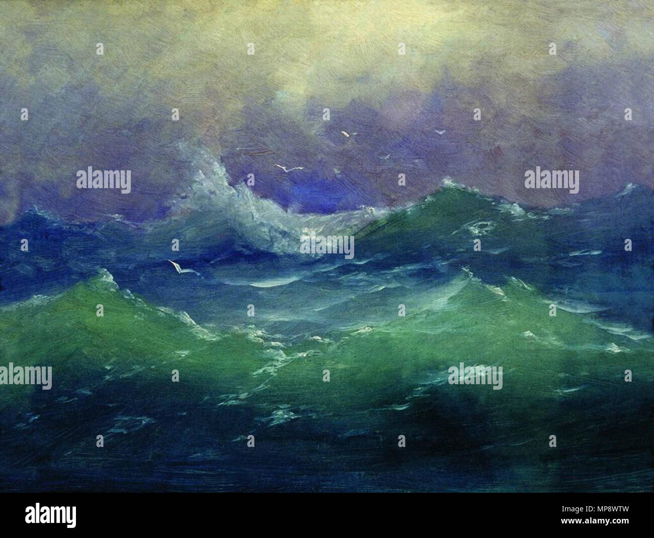 . English: Waves (painting by Arkhip Kuindzhi, 1870s) Русский: Волны ...