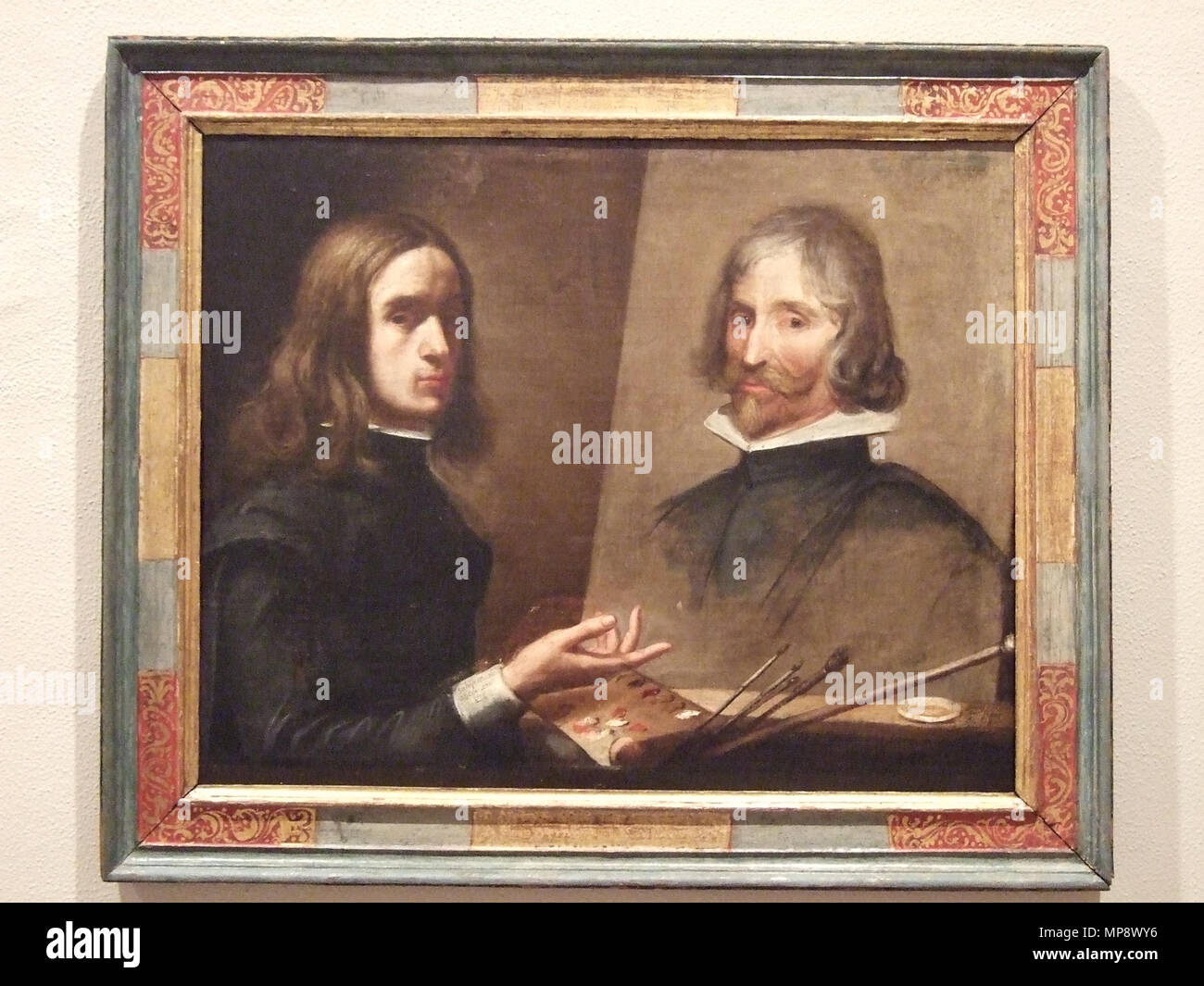 753 Jusepe Martínez Lurbe - Autorretrato pintando a su padre Daniel ...