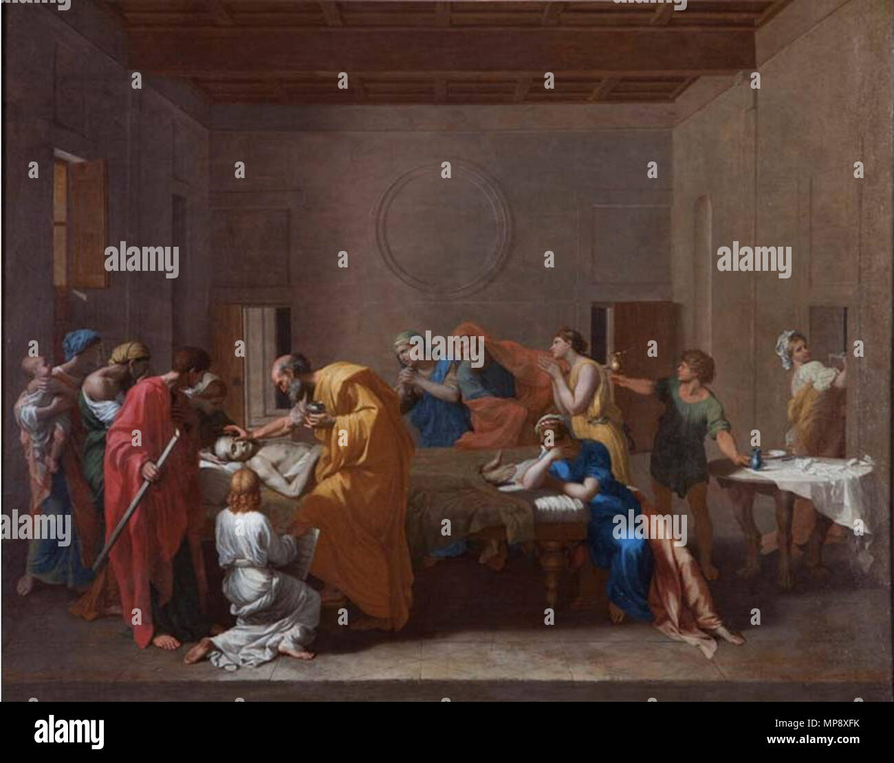 781 L'Extrême onction I, vers 1640, Grantham, Belvoir Castle Stock ...