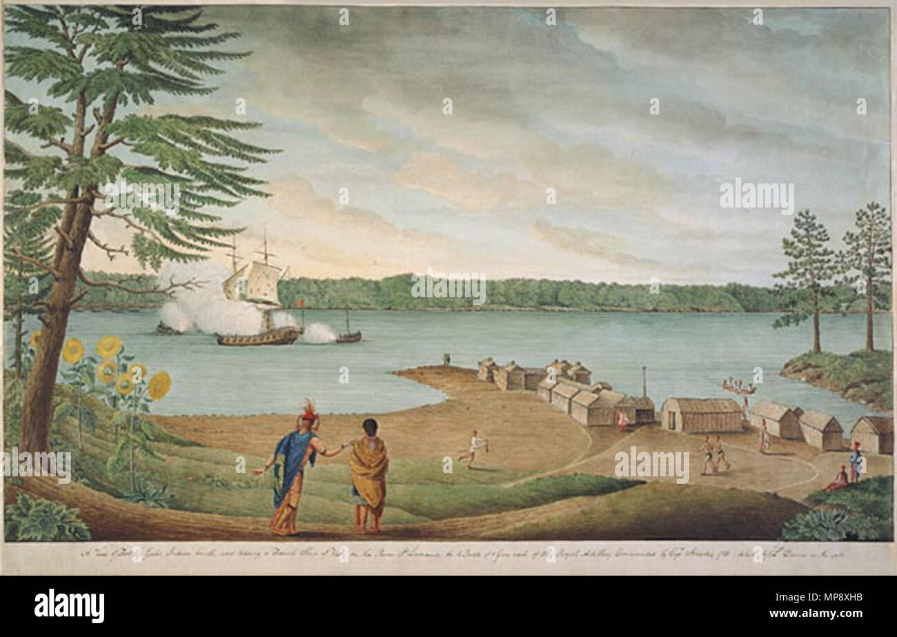 A View of Fort La Galette, Indian Castle, and Taking a French Ship of ...