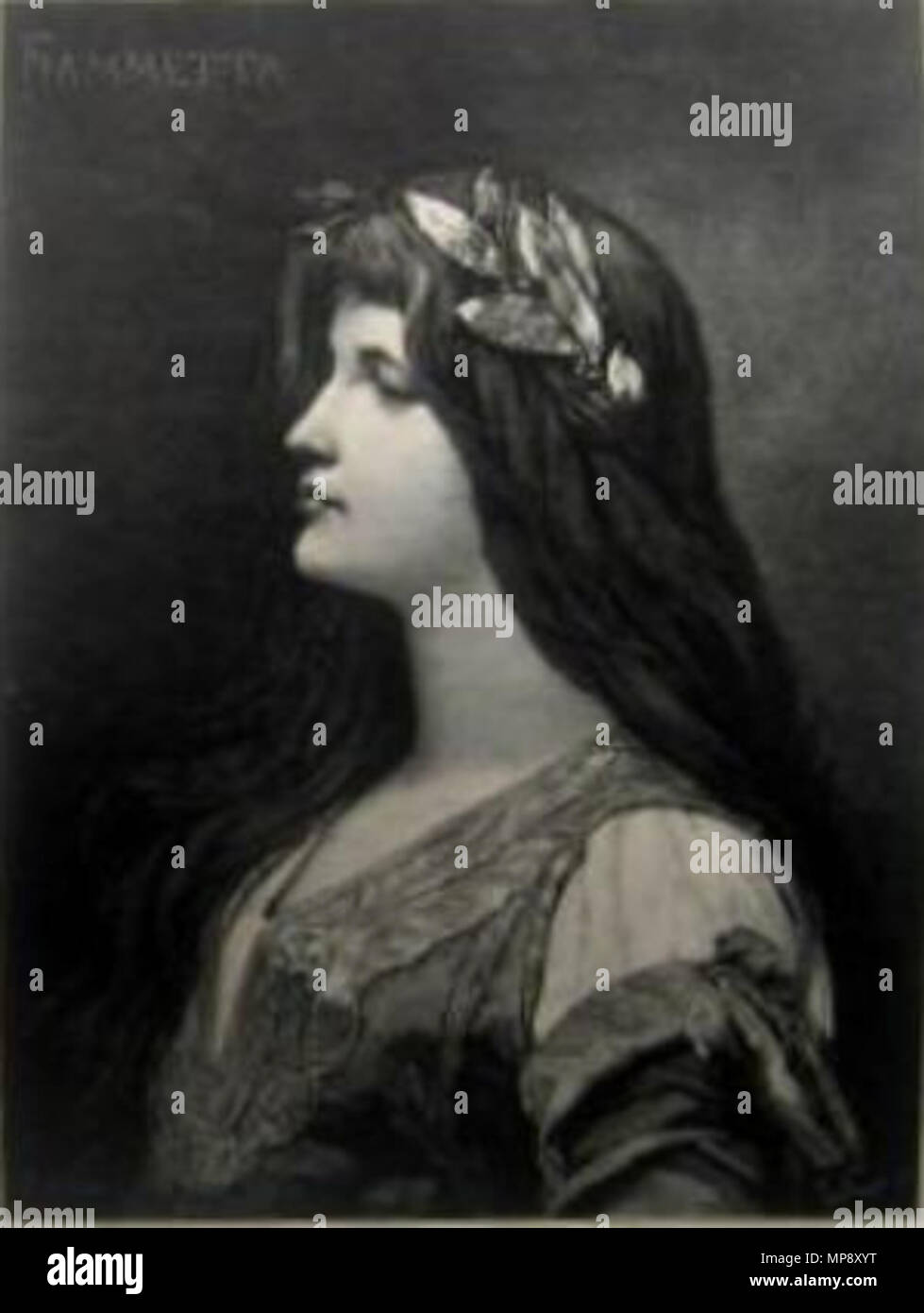 . Fiammetta . 1886. 783 La fiammetta Lefebvre Stock Photo - Alamy