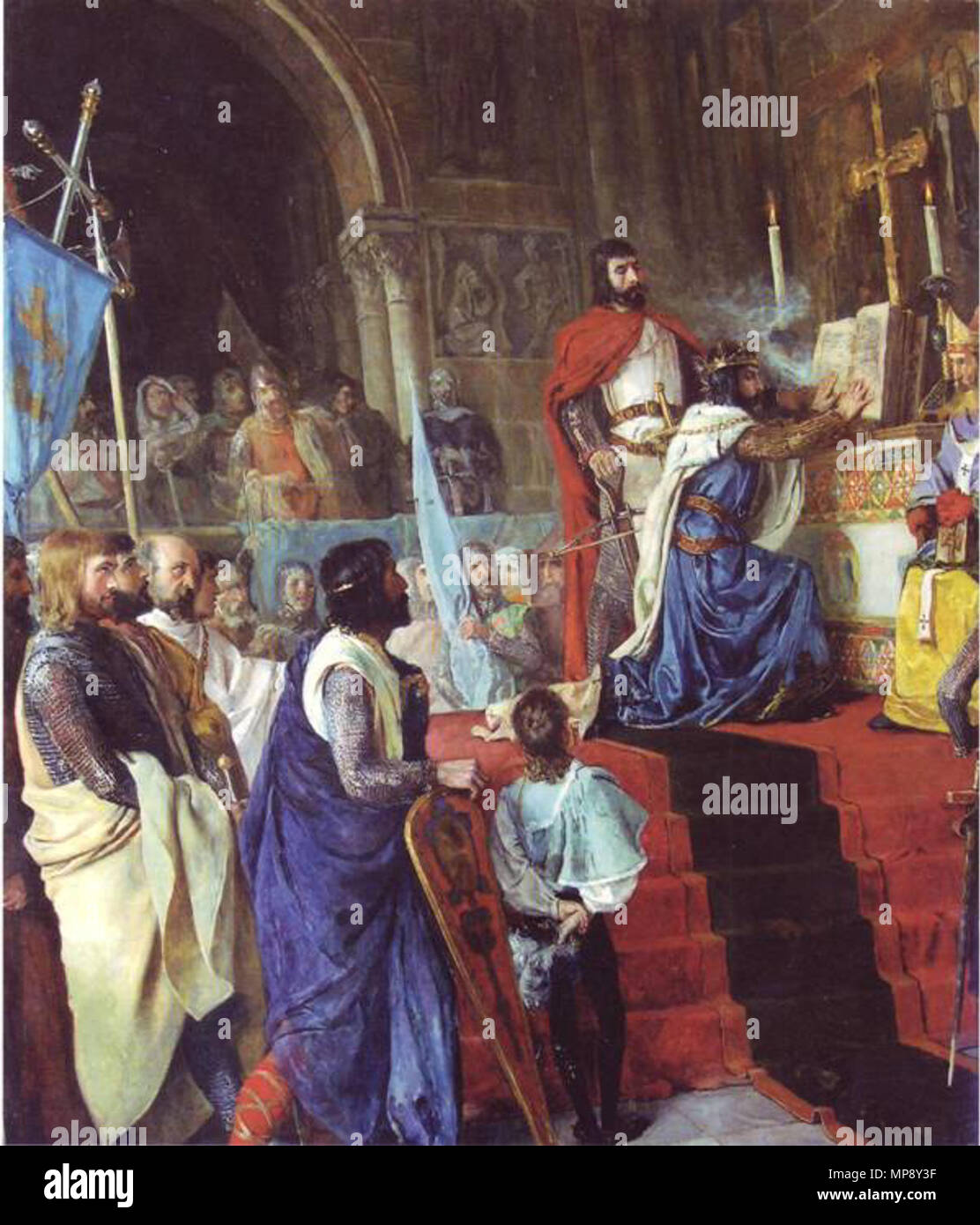 Jura de Santa Gadea. Español: La obra representa la Jura de Santa Gadea ...