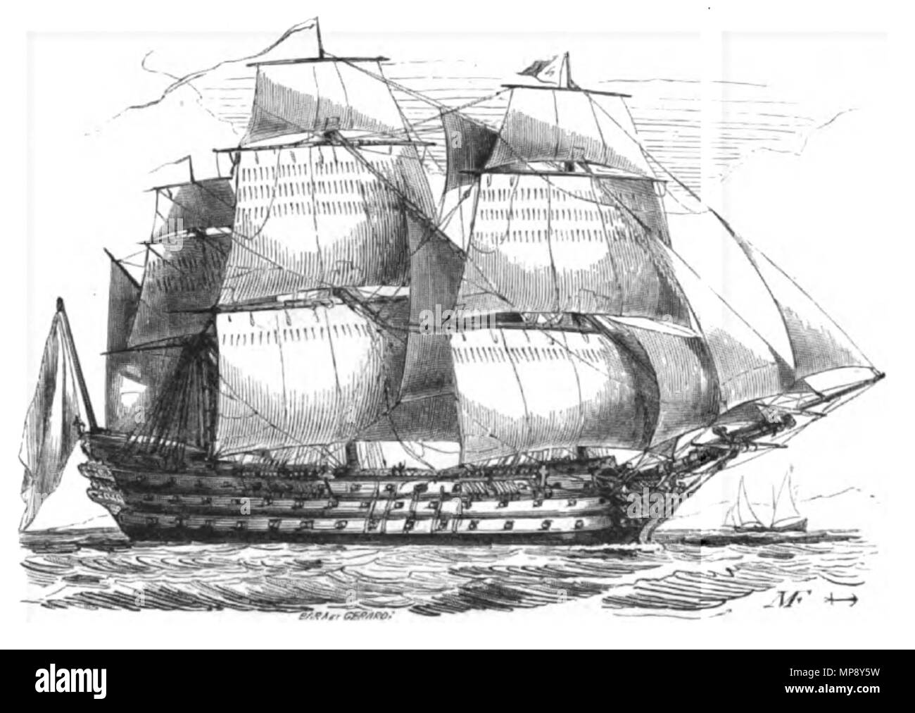 Period warship Cut Out Stock Images & Pictures - Alamy