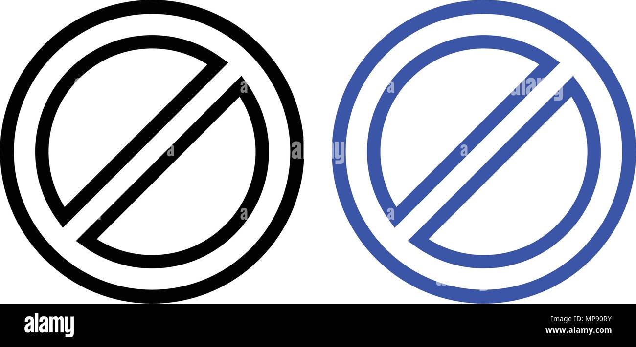 Restriction vector icon, isolated on white background Stock Vector ...