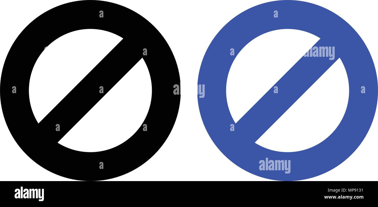 Restriction vector icon, isolated on white background Stock Vector ...