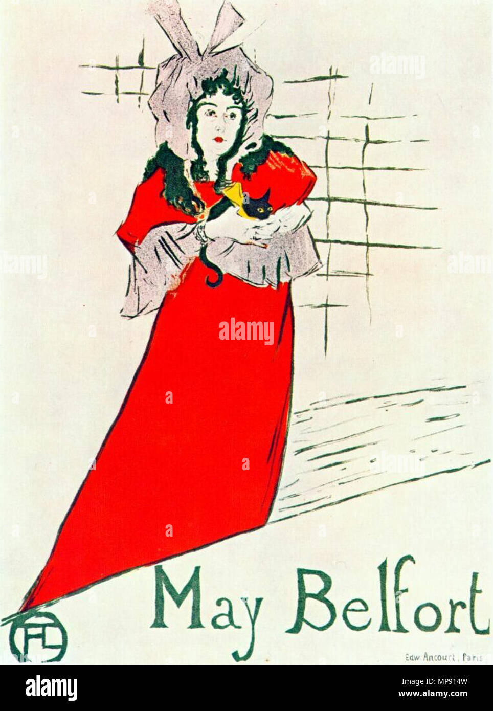 May Belfort (poster) 1895. 794 Lautrec may belfort (poster) 1895 Stock ...