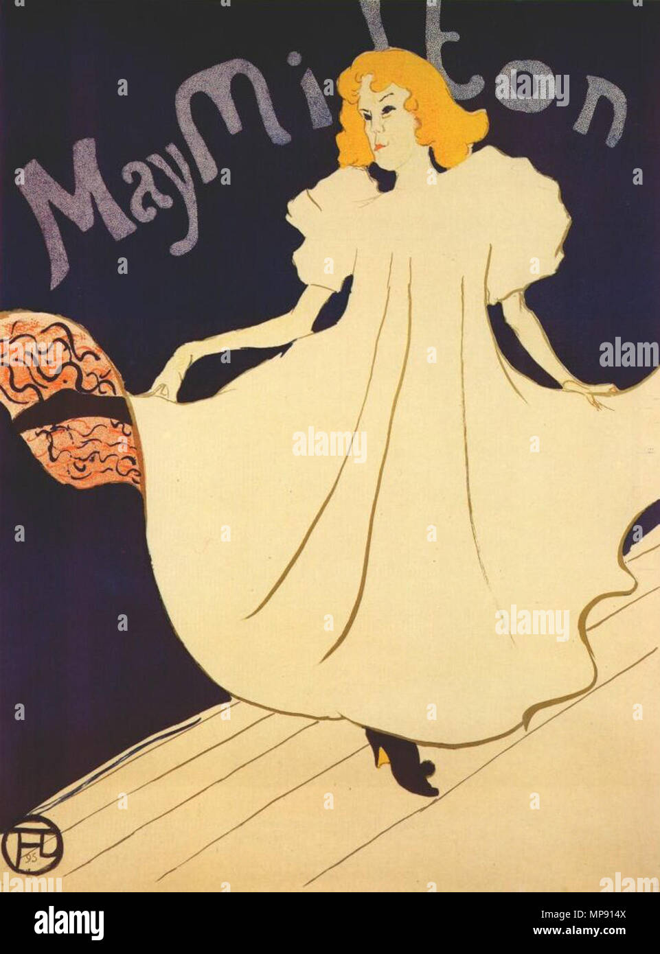 May Milton (poster) 1895. 794 Lautrec may milton (poster) 1895 Stock ...