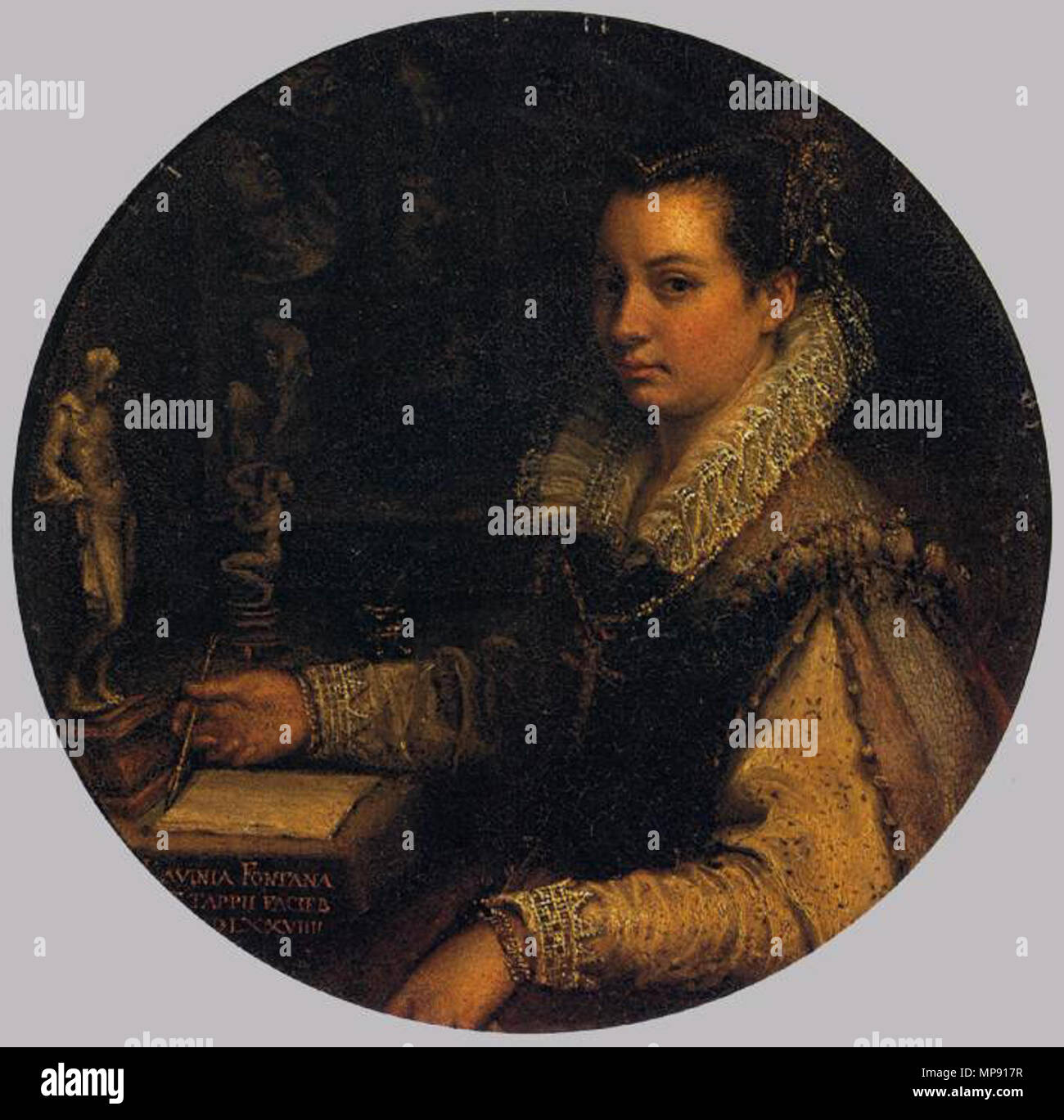 Self-portrait in a Tondo 1579. 794 Lavinia Fontana - Self-Portrait in a ...