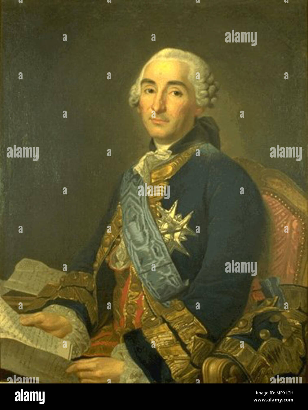 French: Portrait du duc de Choiseul Portrait of the Duke of Choiseul ...
