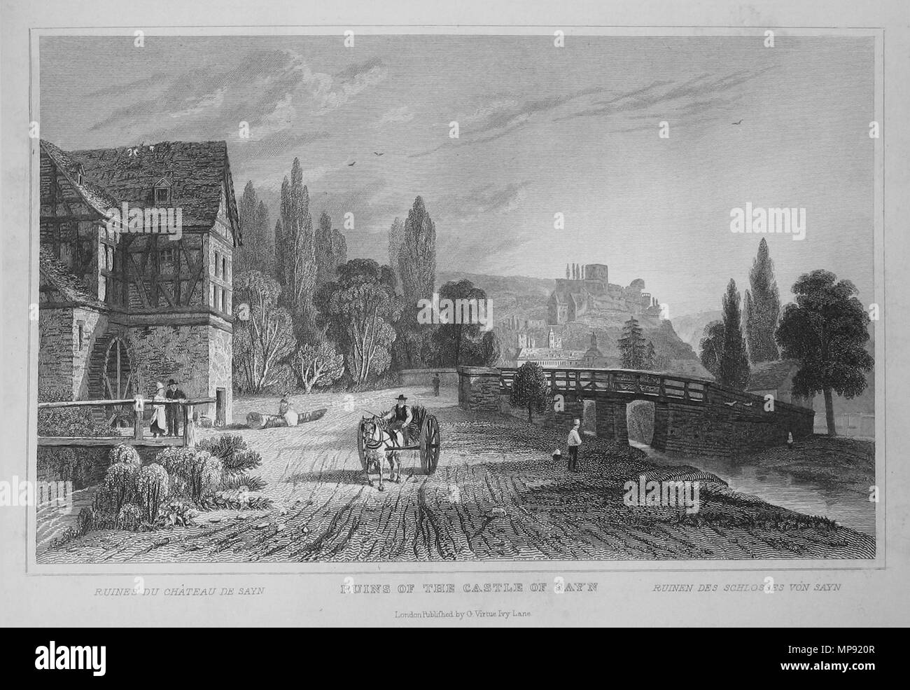 Sayn castle Black and White Stock Photos & Images - Alamy