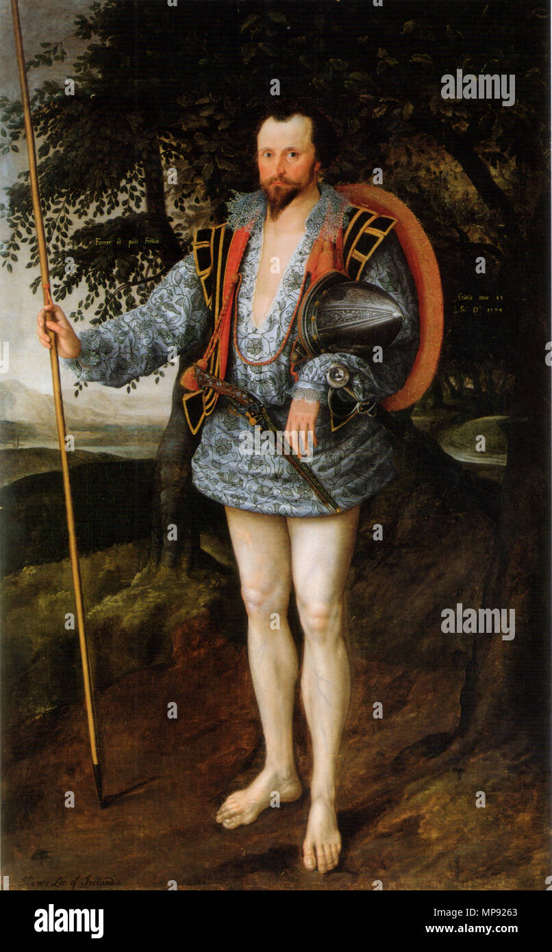 Captain Thomas Lee in Irish dress 1594. 800 Captain Thomas Lee by ...