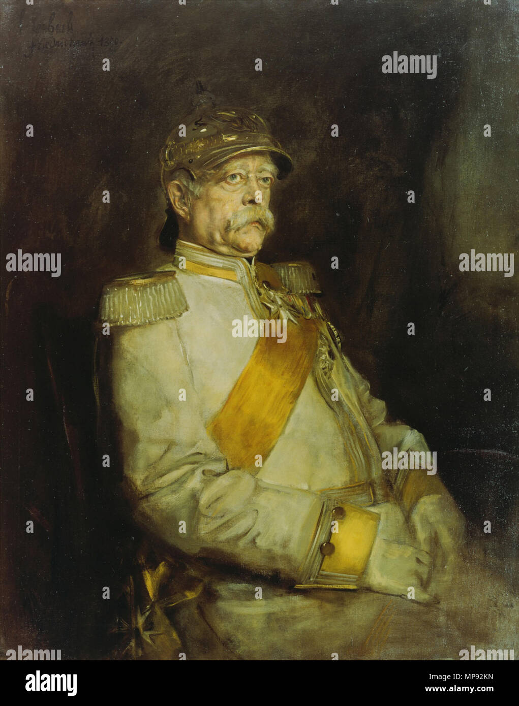802 Franz von Lenbach - Bismarck in halberstädter Kürassieruniform ...