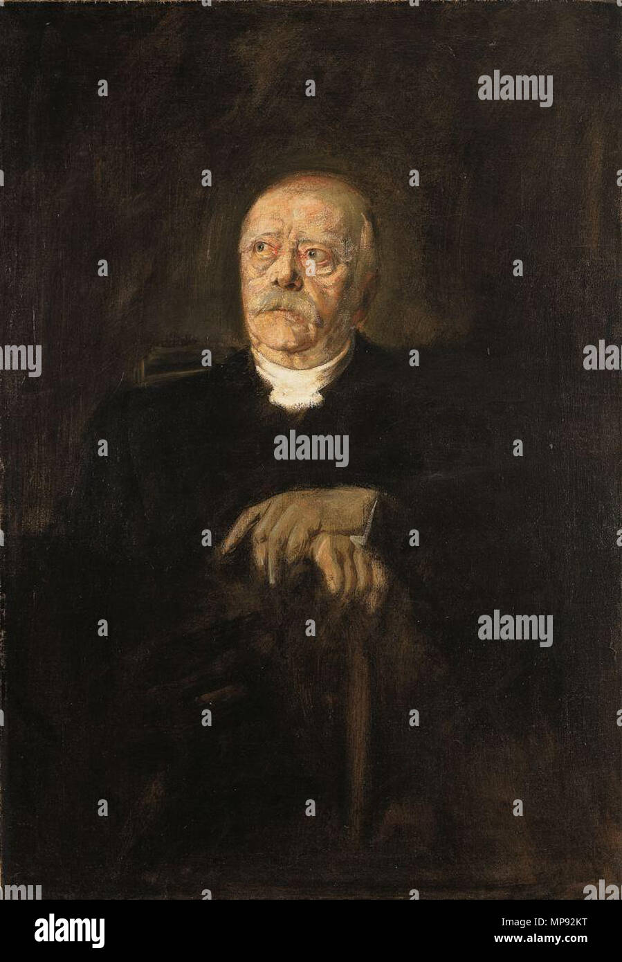802 Franz von Lenbach - Bildnis Otto Fürst von Bismarck Stock Photo - Alamy